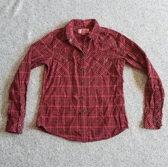 Ryan Michael | Tops | Vintage Ryan Michael Western Shirt | Poshmark